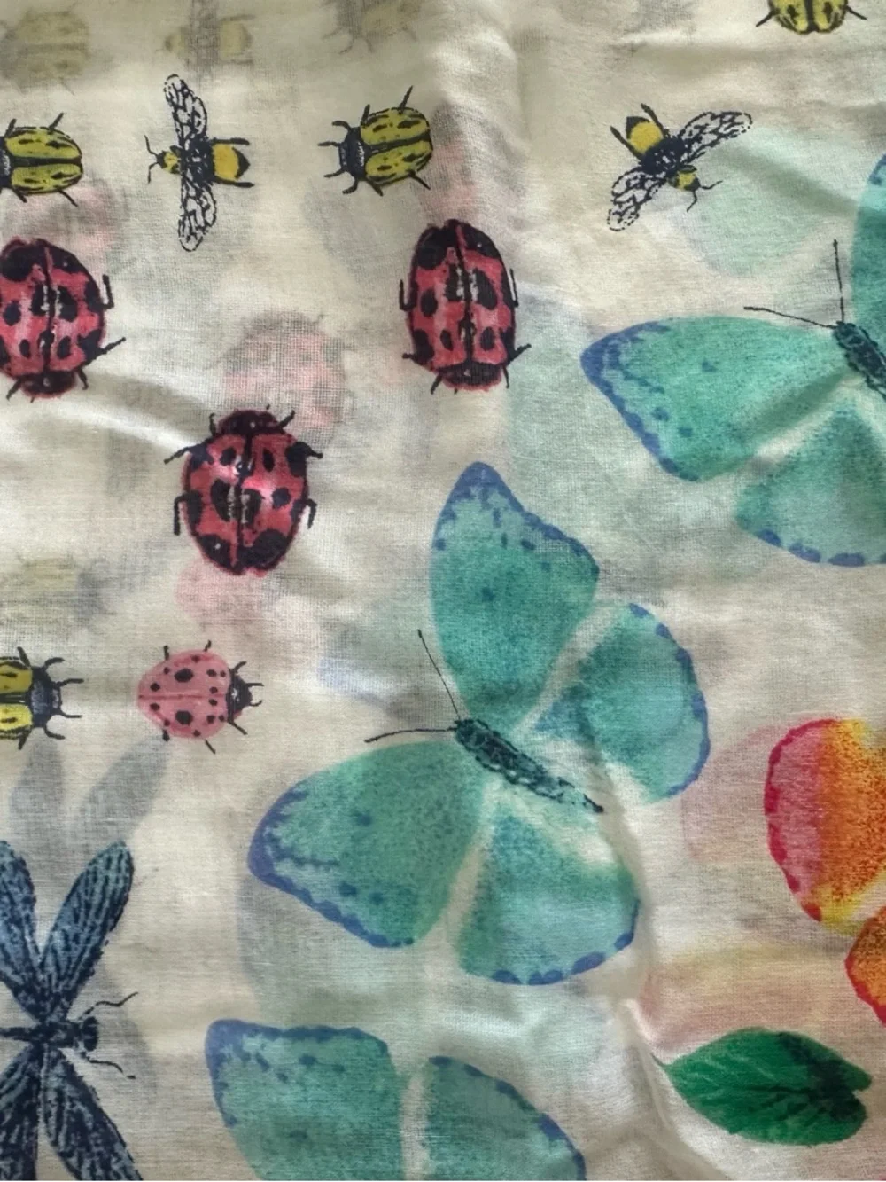 Talbots | Accessories | Talbots Echo Sheer Insect Print Scarf With ...